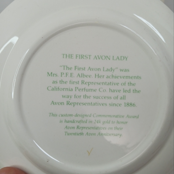Avon | Other | Avon 2th Anniversary Collectors Plate The First Avon ...